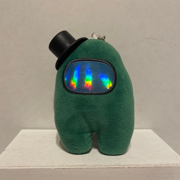 Toys | Green Among Us Keychain With Tophat Plush 3 | Poshmark